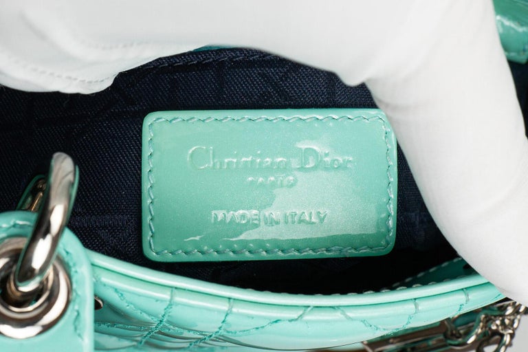 Dior Lady Dior Mini Mint For Sale at 1stDibs