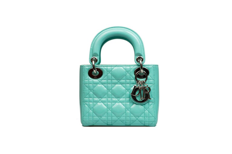 Dior Lady Dior Mini Mint For Sale at 1stDibs