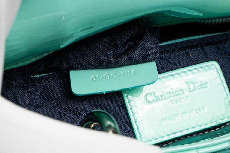 Dior Lady Dior Mini Mint For Sale at 1stDibs