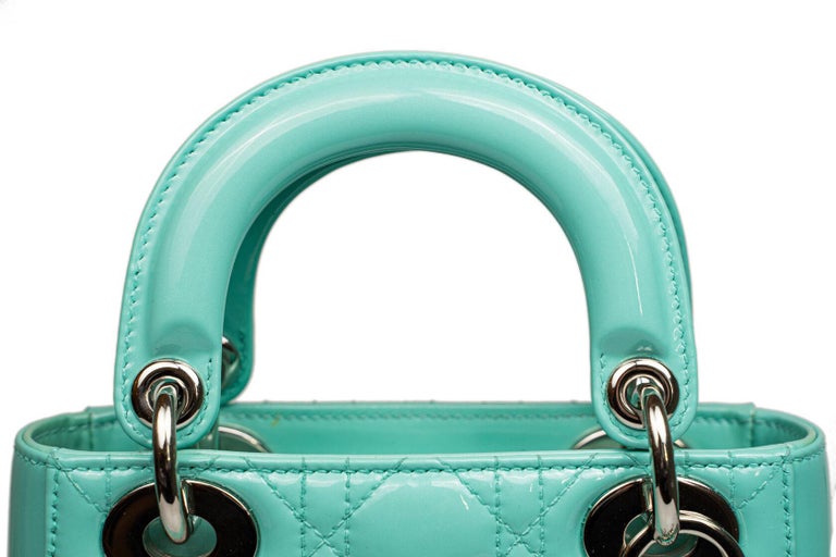 Dior Lady Dior Mini Mint For Sale at 1stDibs