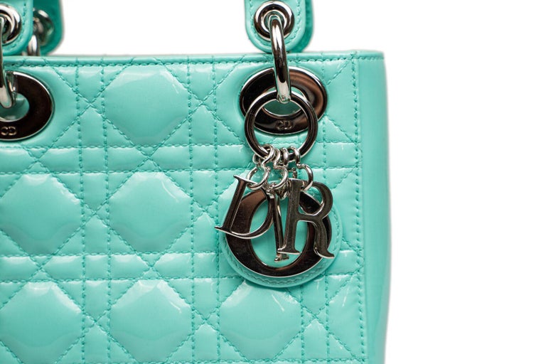 Dior Lady Dior Mini Mint For Sale at 1stDibs