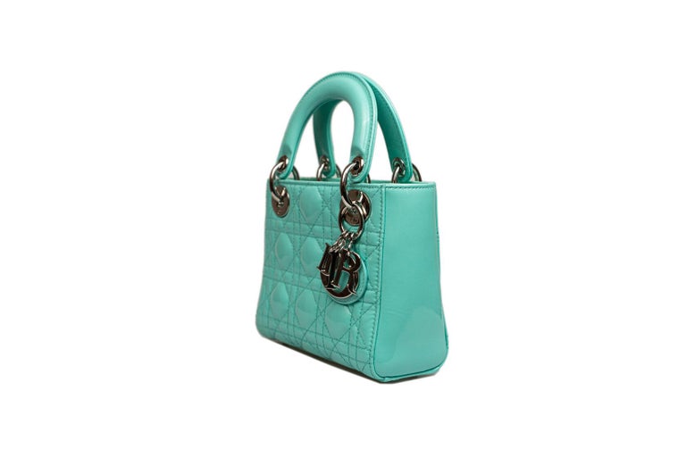 Dior Lady Dior Mini Mint For Sale at 1stDibs