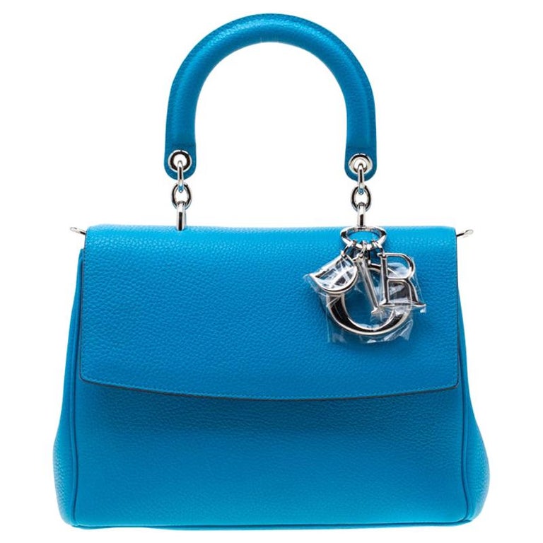 Dior Light Blue Leather Small Be Dior Flap Bag at 1stDibs | dior addict