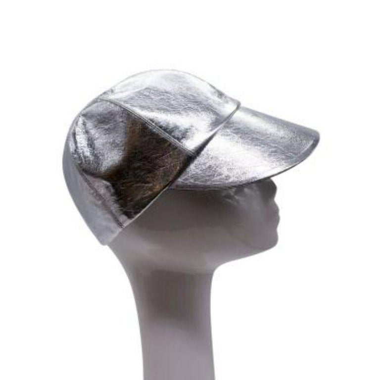 Dior Metallic Silver Oblique Trimmed Baseball Cap - Size 57 For Sale at ...