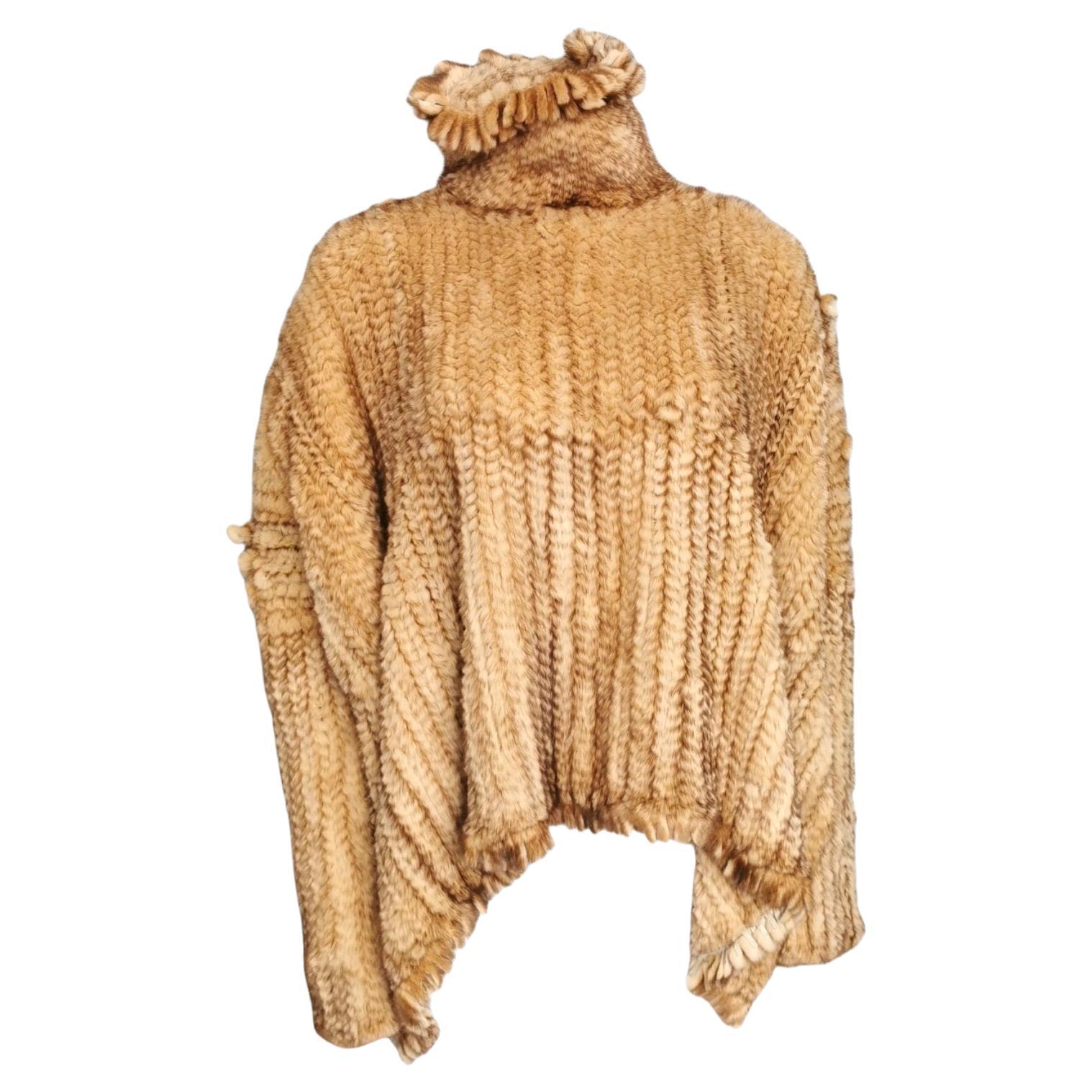 Dior mink jumper, FW 2000 For Sale at 1stDibs