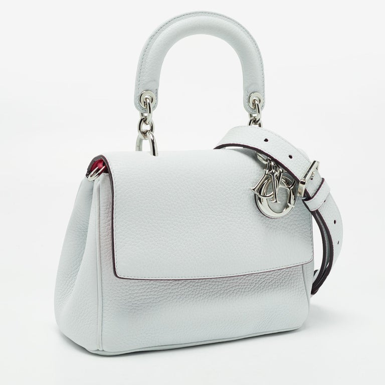 Dior Mint Green Leather Mini Be Dior Top Handle Bag For Sale at 1stDibs
