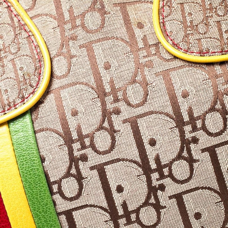 Dior Mulitcolor Diorissimo Canvas Rasta Bowler Bag For Sale at 1stDibs ...