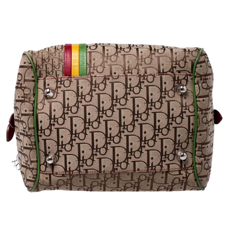 Dior Mulitcolor Diorissimo Canvas Rasta Bowler Bag For Sale at 1stDibs ...