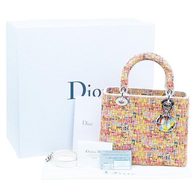 Dior Multicolor Embroidered Fabric Medium Limited Edition Lady Dior ...