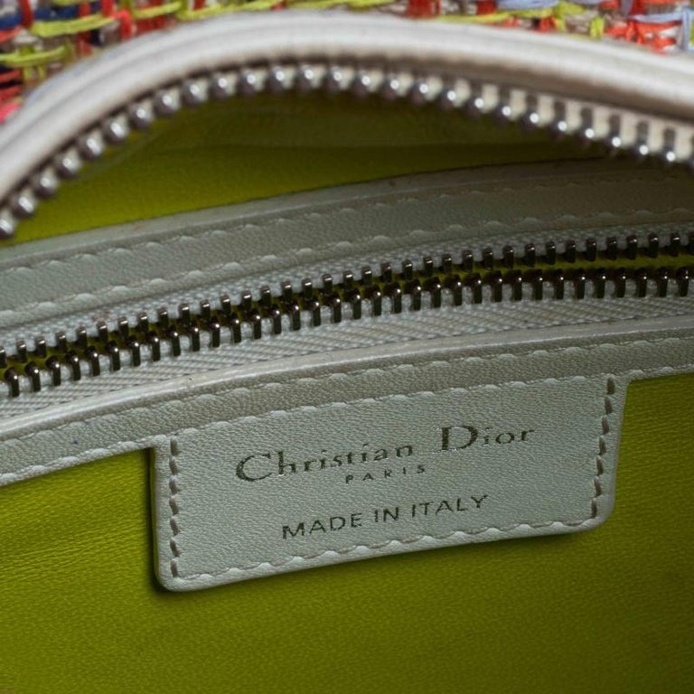 Dior Multicolor Embroidered Fabric Medium Limited Edition Lady Dior ...