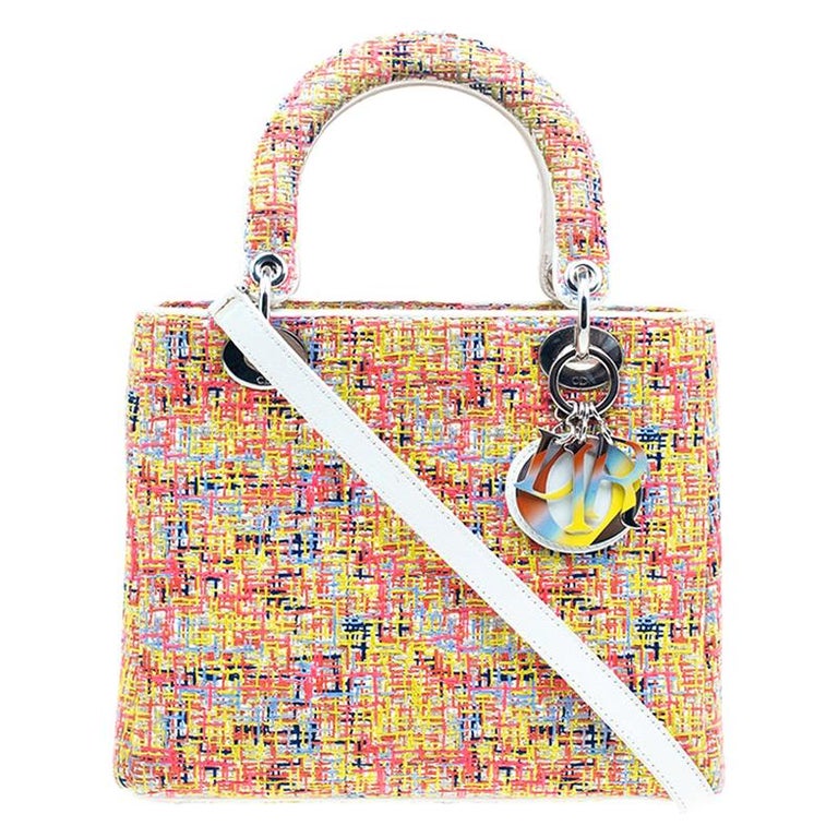 Dior Multicolor Embroidered Fabric Medium Limited Edition Lady Dior ...