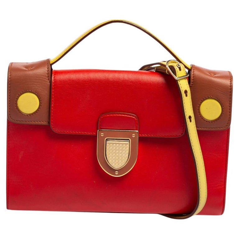 Dior Multicolor Leather Diorever Top Handle Bag at 1stDibs