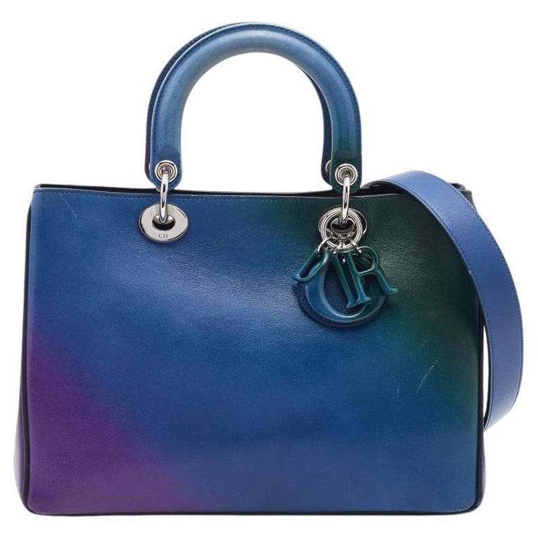 Dior Multicolor Leather Medium Diorissimo Shopper Tote For Sale at 1stDibs
