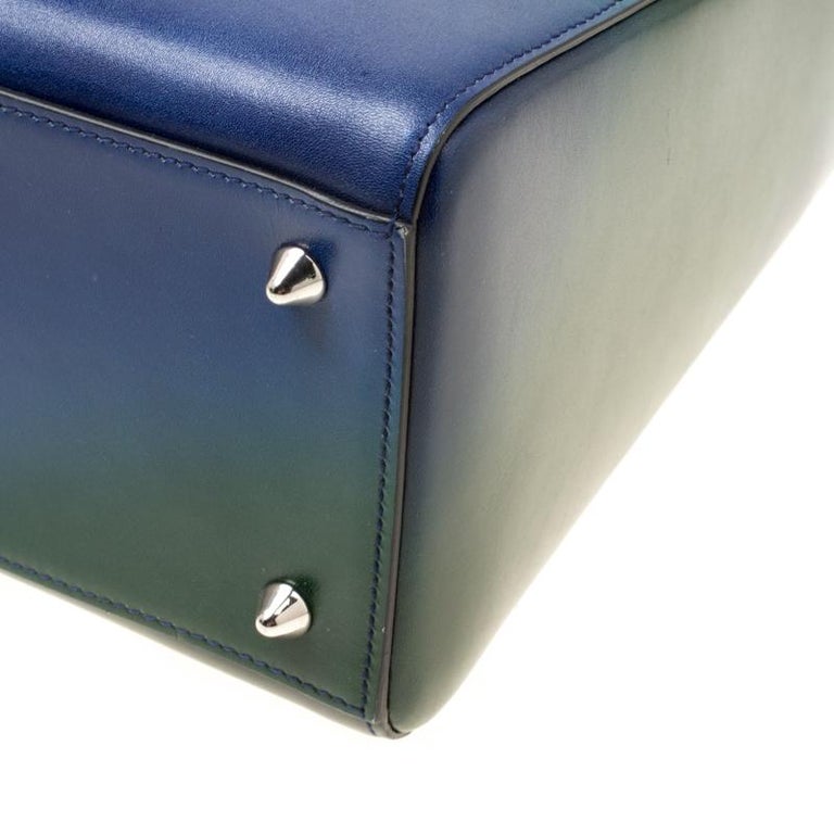 Dior Multicolor Leather Medium Ombre Lady Dior Tote For Sale at 1stDibs