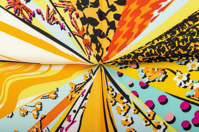 Dior Multiple Patterns Silk Scarf For Sale at 1stDibs