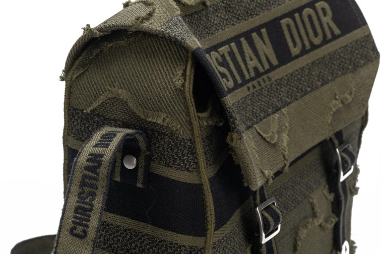Dior New Camp Messenger Bag Green For Sale at 1stDibs