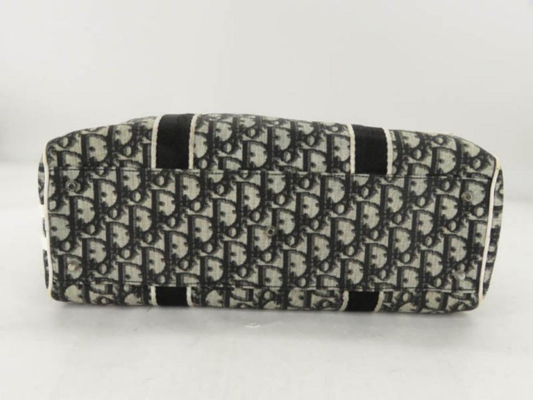 Dior No. 2 Monogram Oblique Trotter Signature Boston 868022 Grey Coated ...