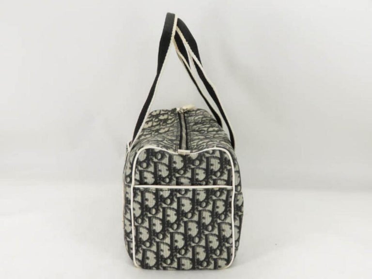 Dior No. 2 Monogram Oblique Trotter Signature Boston 868022 Grey Coated ...