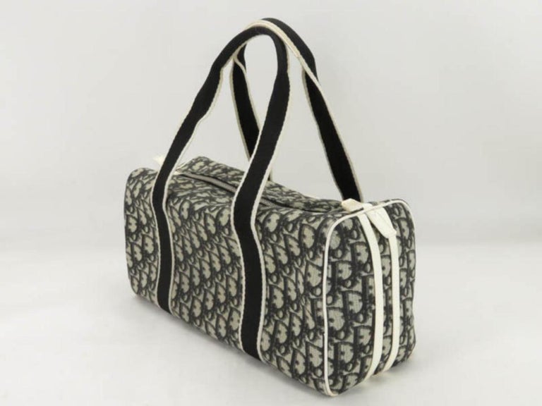 Dior No. 2 Monogram Oblique Trotter Signature Boston 868022 Grey Coated ...