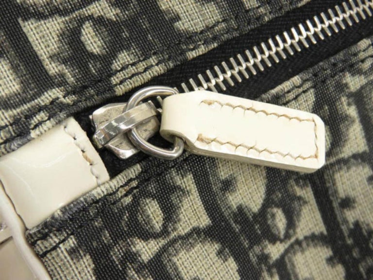 Dior No. 2 Monogram Oblique Trotter Signature Boston 868022 Grey Coated ...