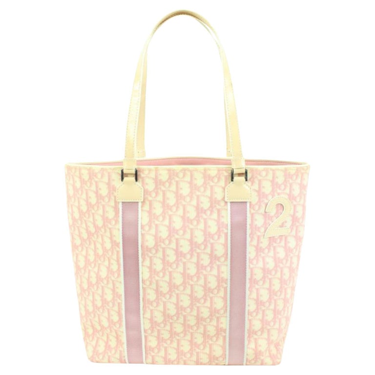 Dior No 2 Pink Monogram Trotter Shopper Tote Bag Upcycle Ready 86d418s ...