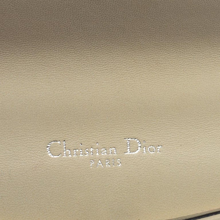 Dior Off White Leather and Sequin Mini Diorama Shoulder Bag For Sale at ...