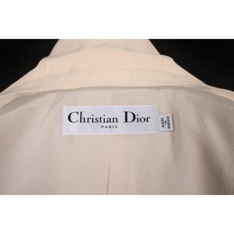Dior Pale Pink Wool and Silk Jacket For Sale at 1stDibs