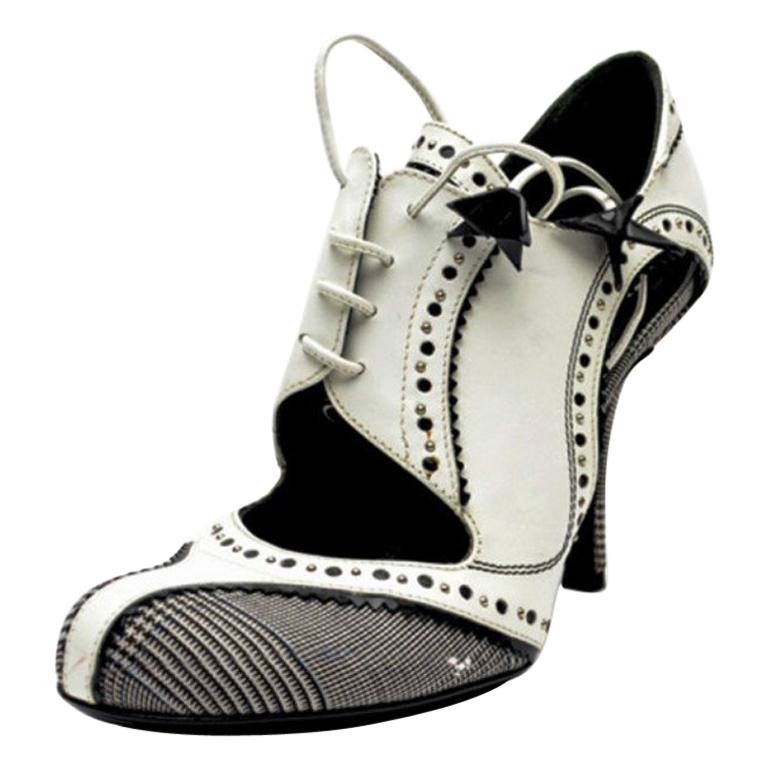 Dior Patent Leather 'Spectator' Oxford Pumps Size 37 at 1stDibs