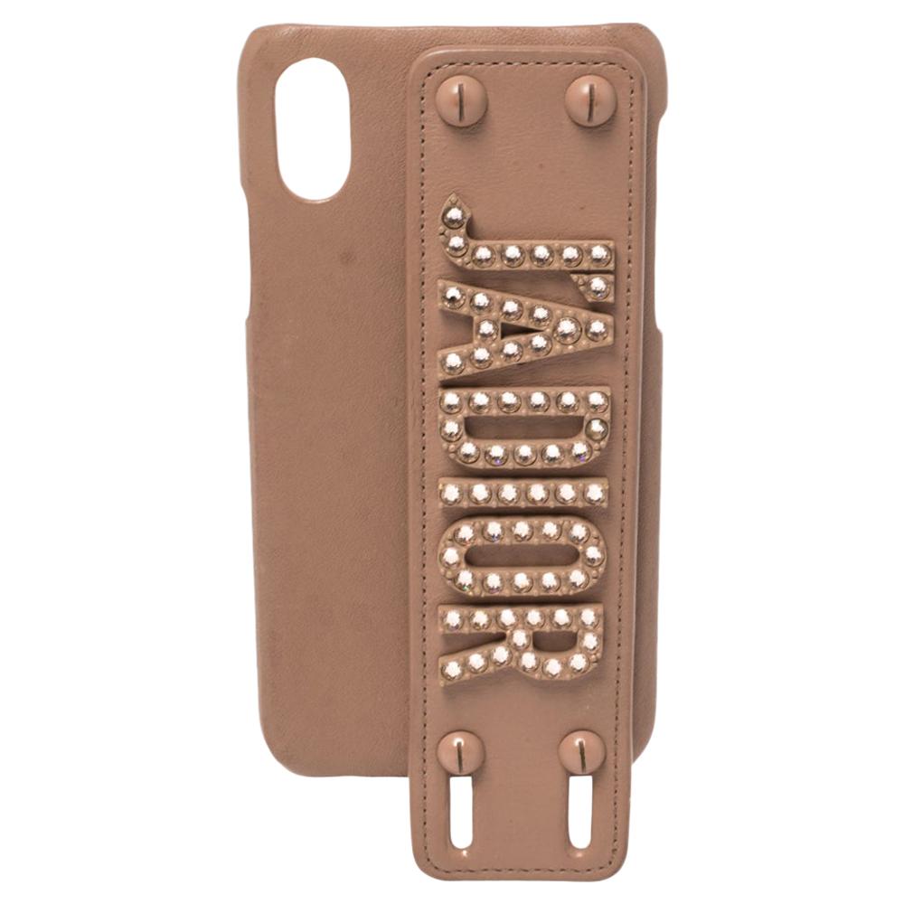 Dior Tan Leather Diorling Compact Wallet at 1stDibs