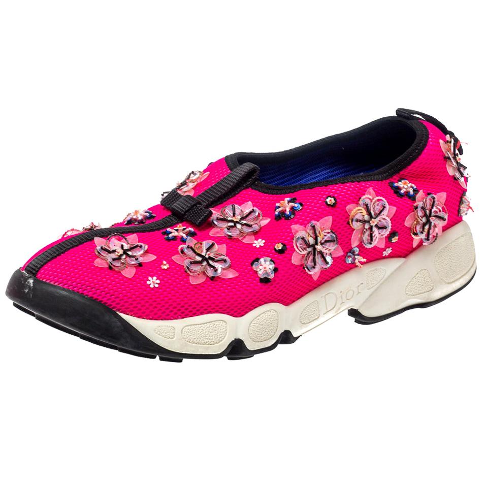 Dior Coral Pink Patent Leather Miss Dior Peep Toe Platform Pumps Size ...