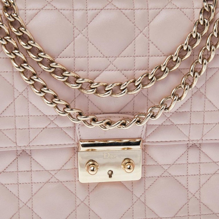 Dior Pink Quilted Leather Medium Miss Dior Shoulder Bag at 1stDibs