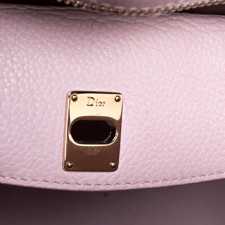 Dior Powder Pink Leather Large Bar Tote at 1stDibs