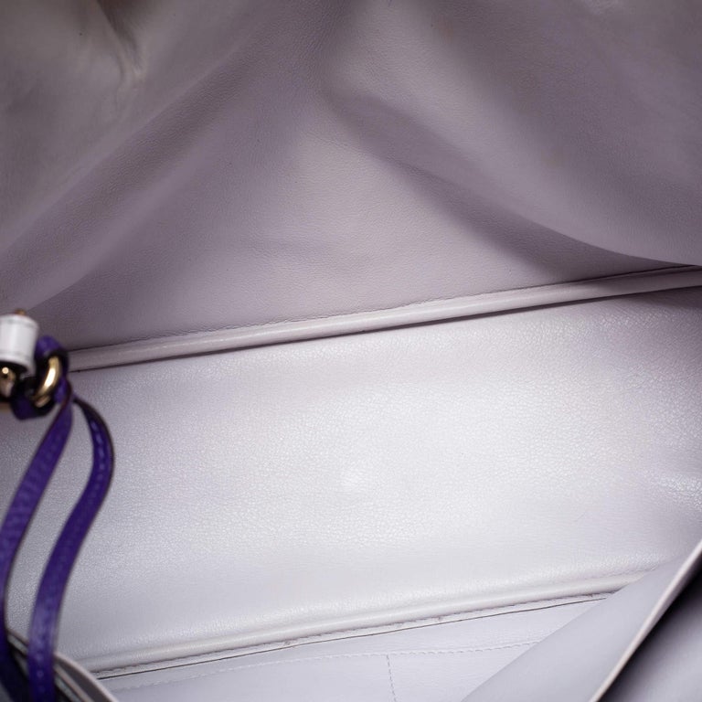 Dior Purple Leather Large Diorissimo Shopper Tote For Sale at 1stDibs