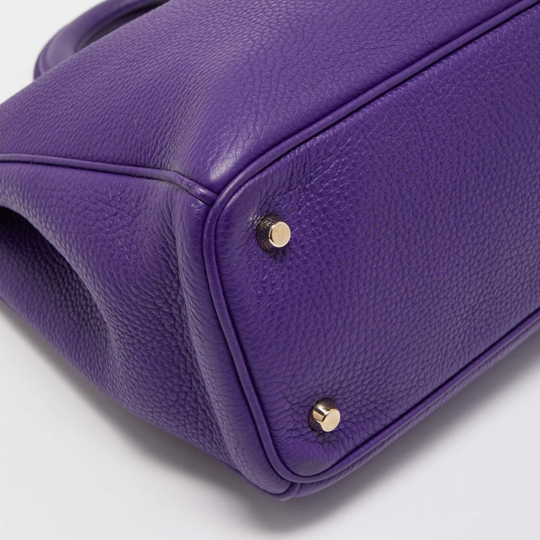 Dior Purple Leather Large Diorissimo Shopper Tote For Sale at 1stDibs
