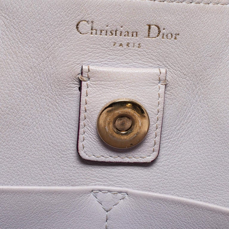 Dior Purple Leather Large Diorissimo Shopper Tote For Sale at 1stDibs