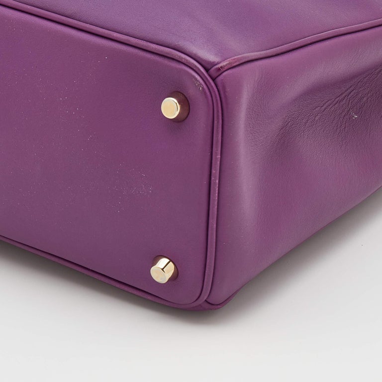 Dior Purple Leather Medium Diorissimo Tote For Sale at 1stDibs
