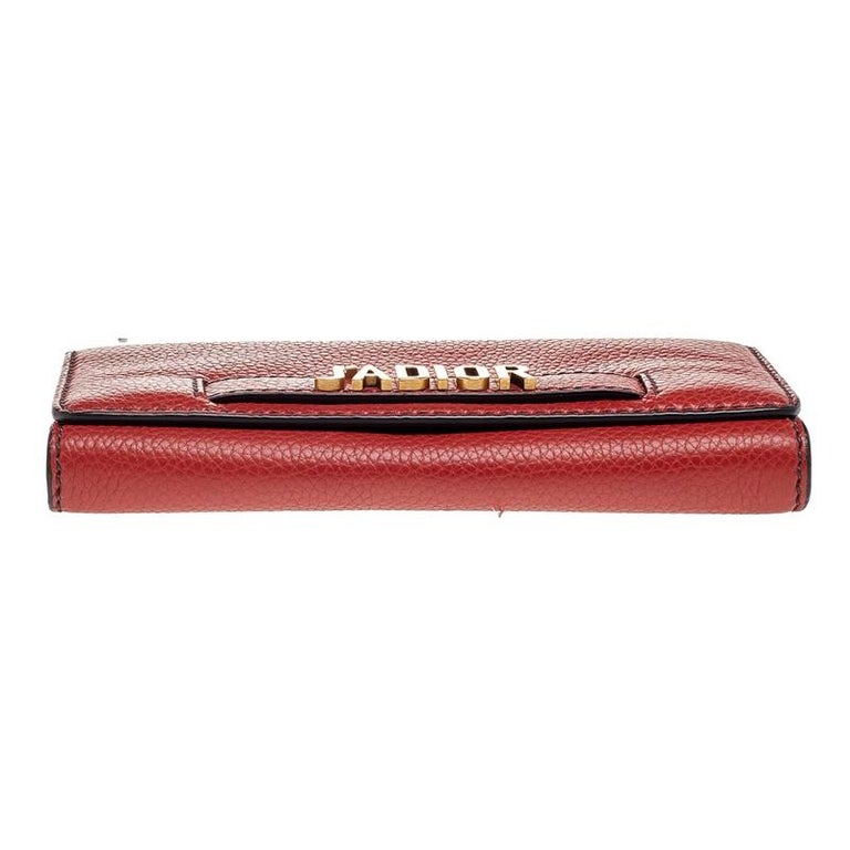 Dior Red Leather J'adior Wallet On Chain at 1stDibs
