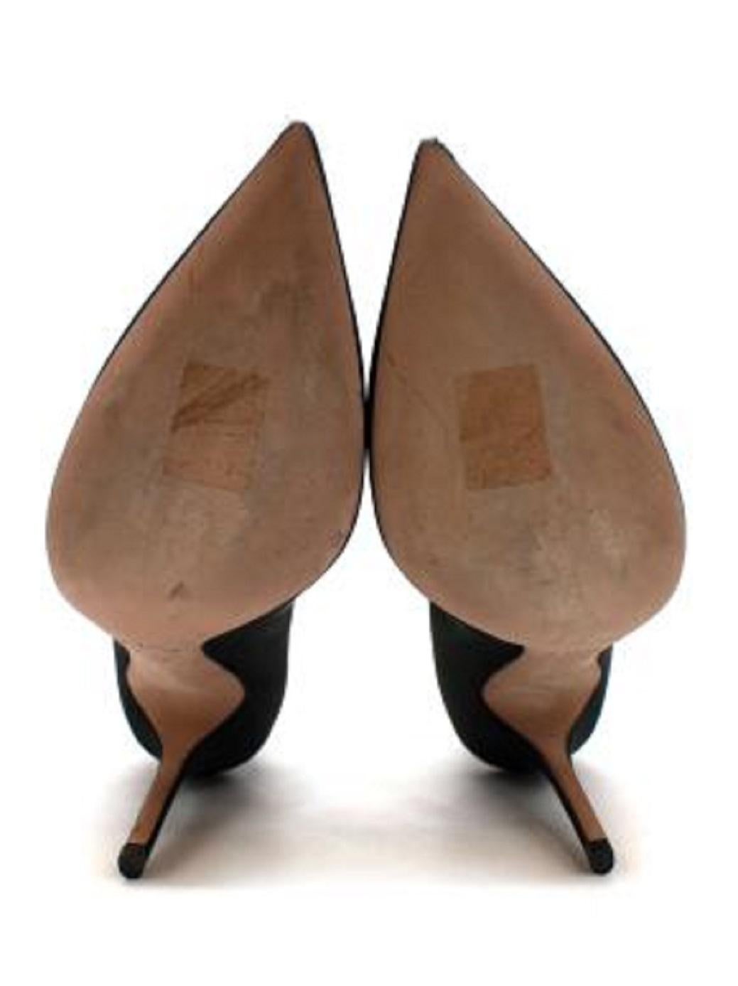 Dior Rose Embellished T-Bar Black Satin Pumps For Sale at 1stDibs