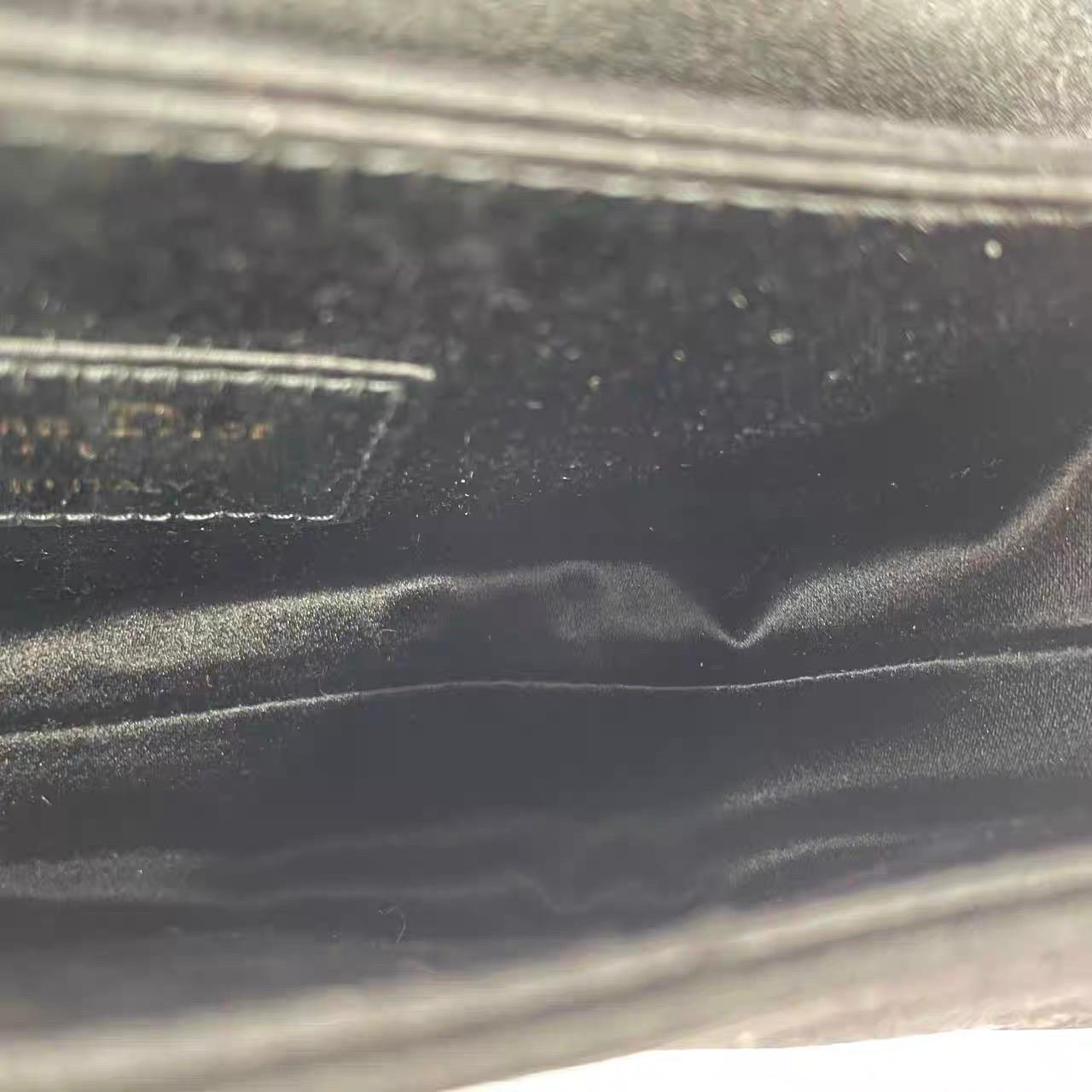 Dior Saddle Mini Silk Handbag Black with crystals For Sale at 1stDibs