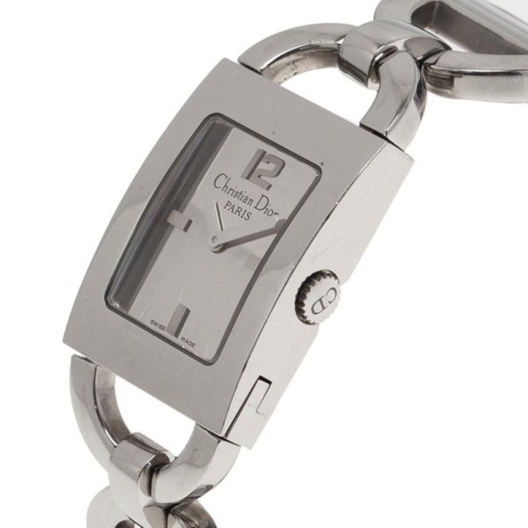 Dior Silver Stainless Steel Malice Women's Wristwatch 20MM For Sale at ...