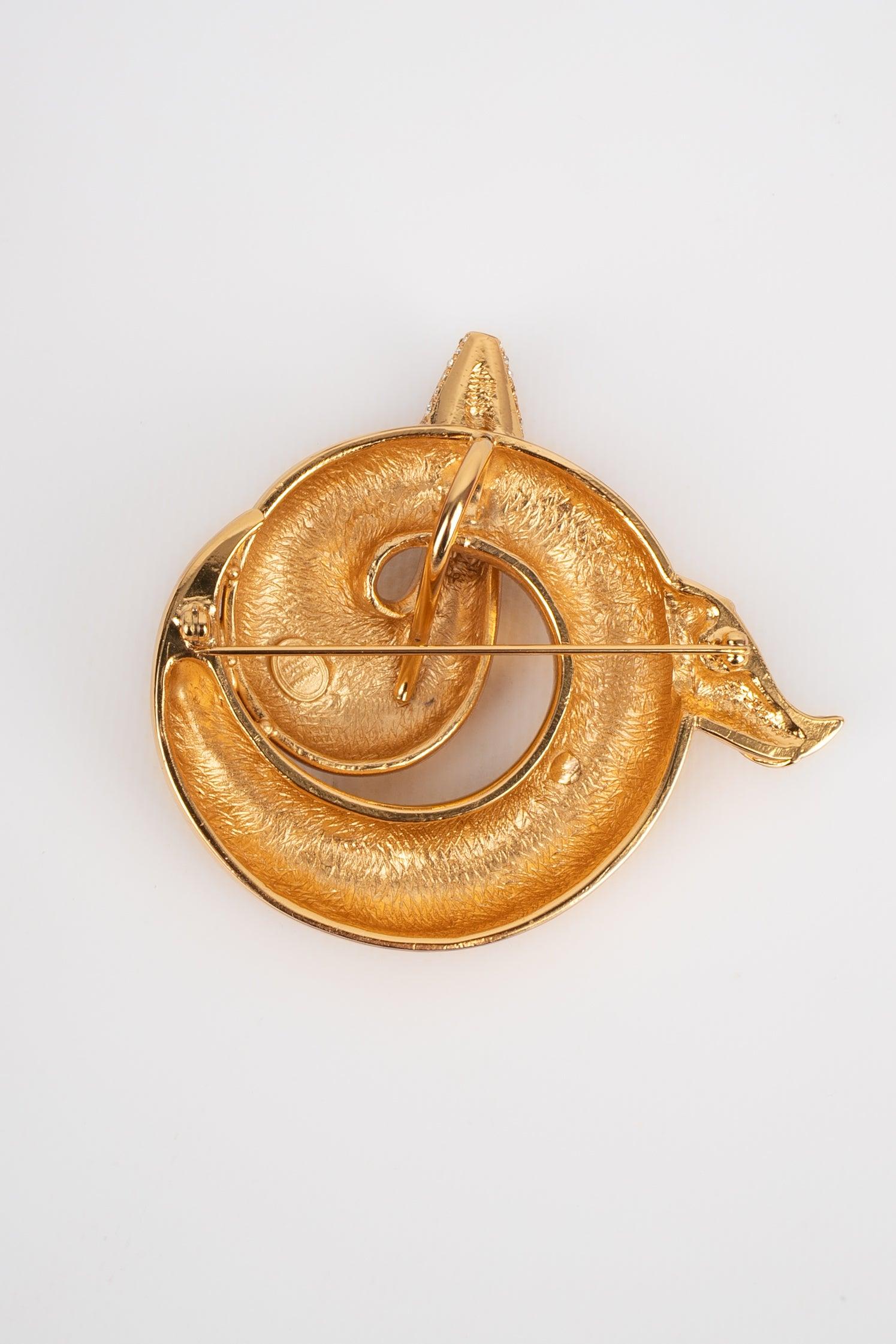 Dior Snake Brooch, 1990s For Sale at 1stDibs