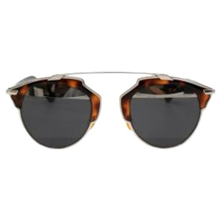 Dior So Real Tortoiseshell Sunglasses For Sale at 1stDibs