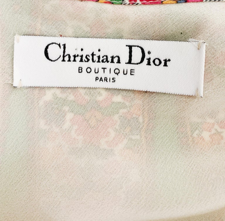 Dior Spring 2004 RTW Patchwork Print Silk Dress at 1stDibs