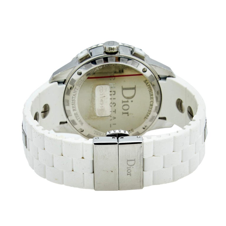 Dior Stainless Steel Diamond Rubber Christal Women's Wristwatch 38 mm ...