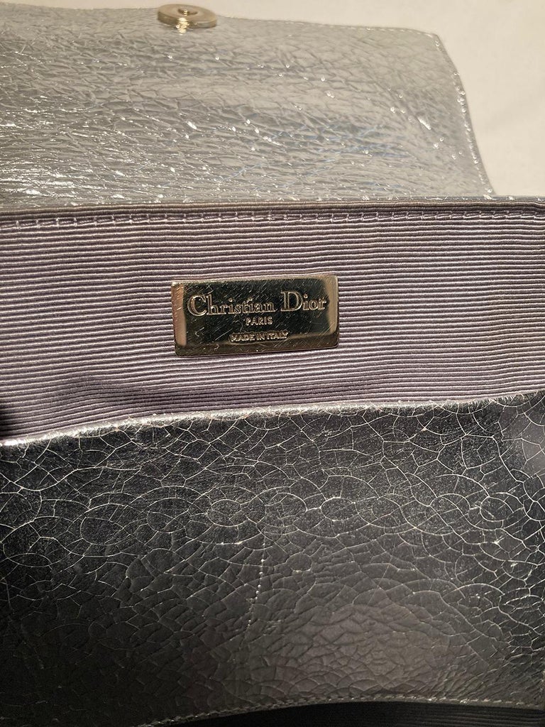 Dior Stardust Silver Leather Backpack For Sale at 1stDibs