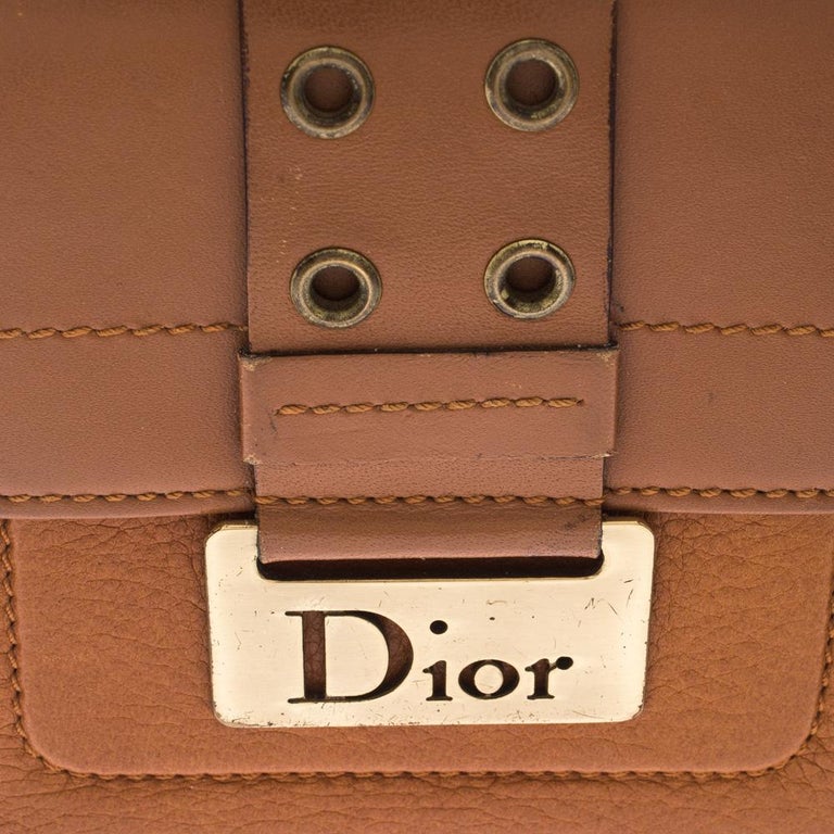 Dior Tan Leather Diorling Compact Wallet at 1stDibs