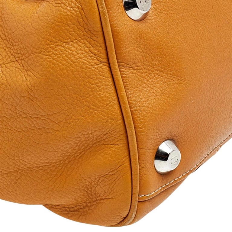 Dior Tan Leather Satchel at 1stDibs