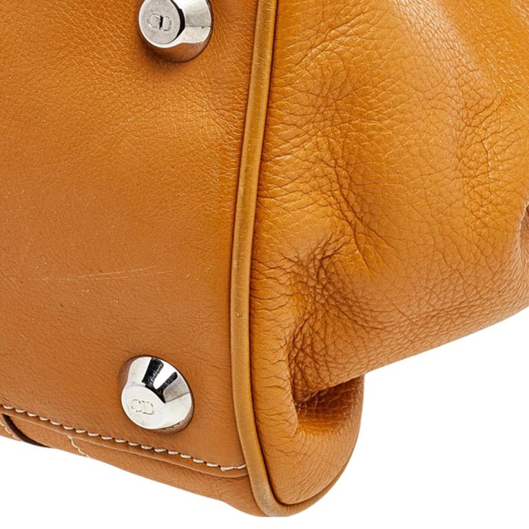 Dior Tan Leather Satchel at 1stDibs