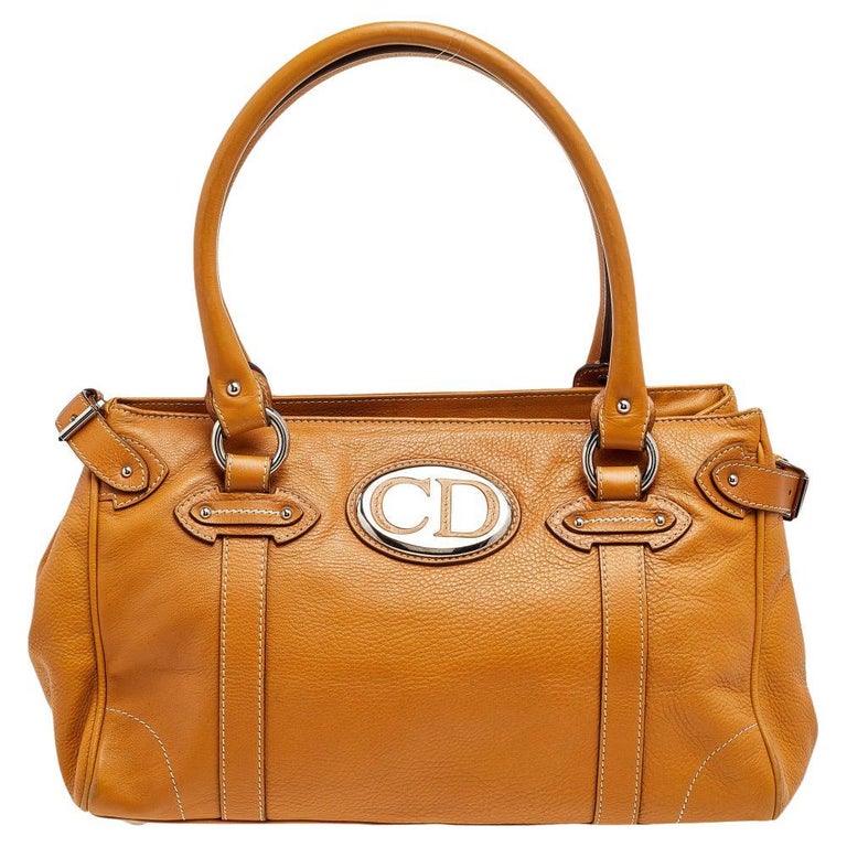 Dior Tan Leather Satchel at 1stDibs