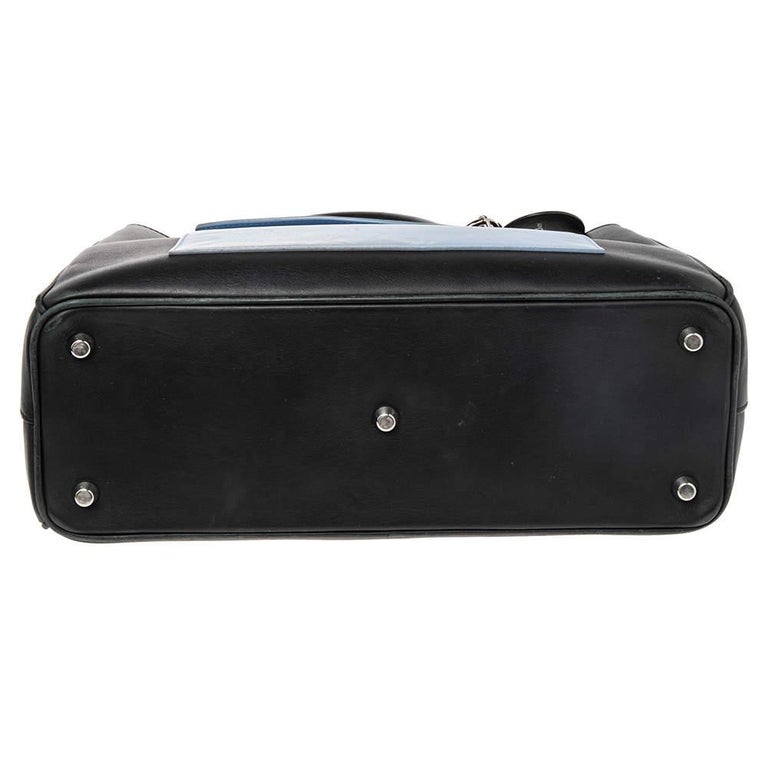 Dior Tri Color Leather Large Lady Dior Pocket Tote For Sale at 1stDibs